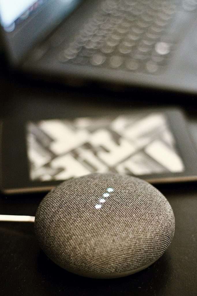 Are there any voice control options available for a cone media player?